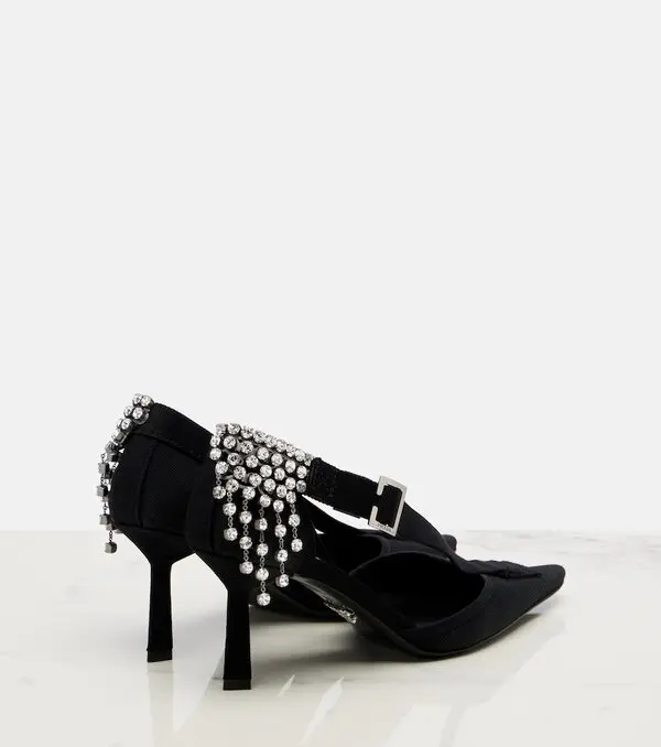 Prada Embellished Pointed-toe Pumps