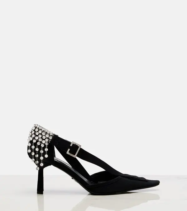 Prada Embellished Pointed-toe Pumps