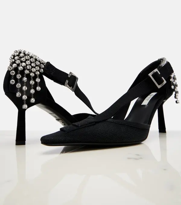 Prada Embellished Pointed-toe Pumps