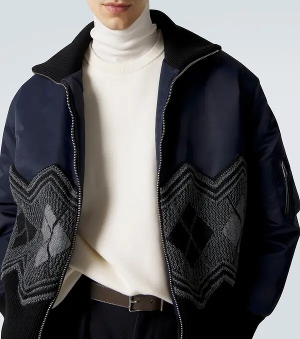 Loewe Argyle Technical Twill Jacket