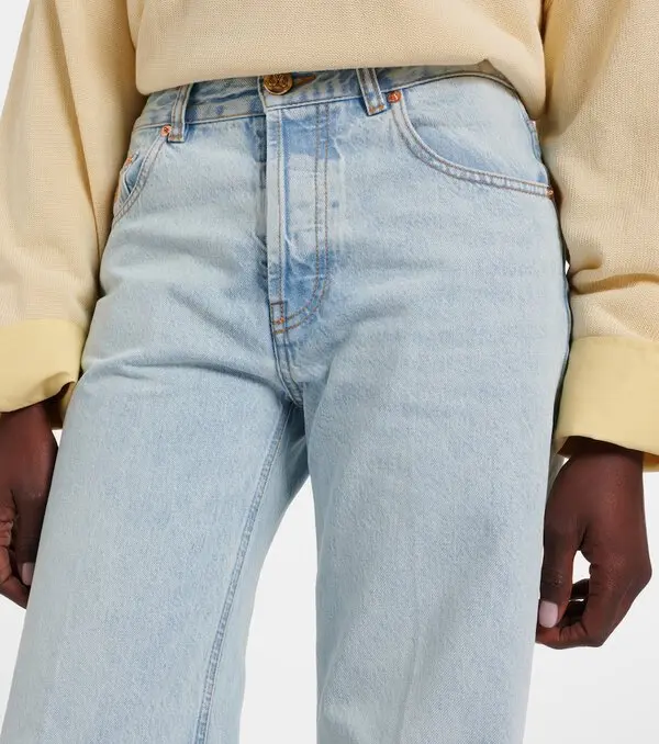 BLAZÉ MILANO Maline Straight Jeans In Ice Wash