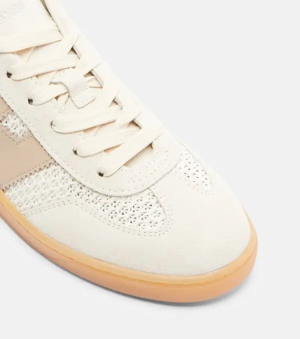 Hogan Suede And Fabric Sneakers