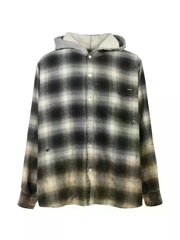 KAMIYA Hooded Checked Shirt