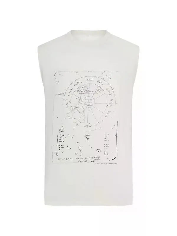 Rick Owens Graphic Print Sleeveless T-shirt