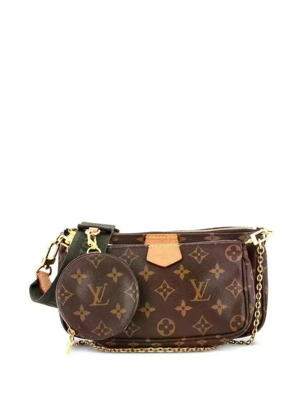 LOUIS VUITTON Multi Pochette Accessoires Monogram Canvas Crossbody Bag - Brown