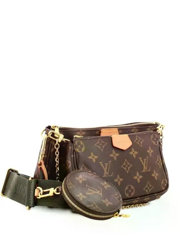 LOUIS VUITTON Multi Pochette Accessoires Monogram Canvas Crossbody Bag - Brown