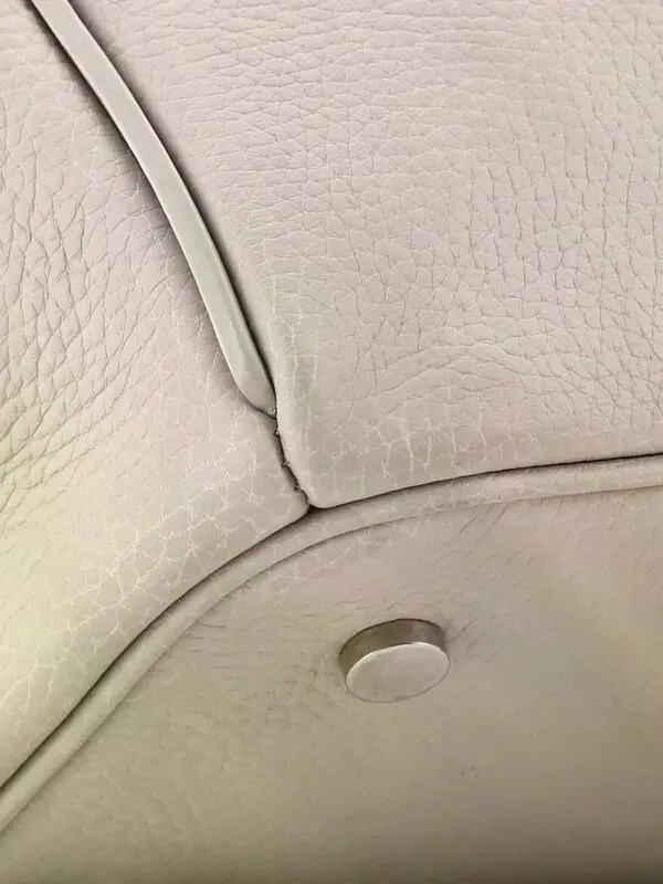 Burberry Rocking Horse Leather Small Tote Bag - Grey
