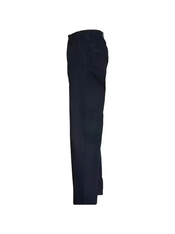 C.P. COMPANY Button Zip Trousers - Blue
