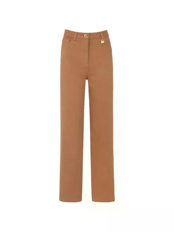 Elisabetta Franchi Logo Detail Jeans