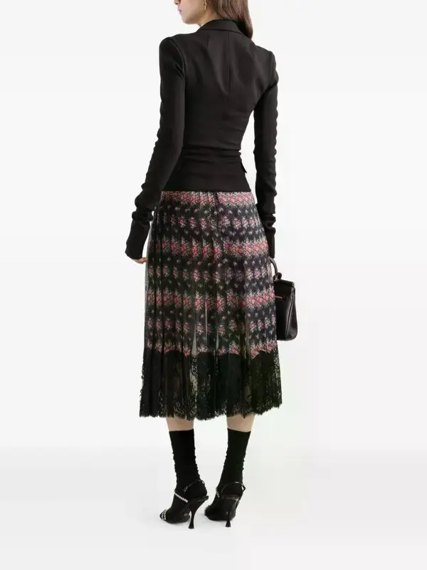 Dolce & Gabbana Floral Lace Midi Skirt