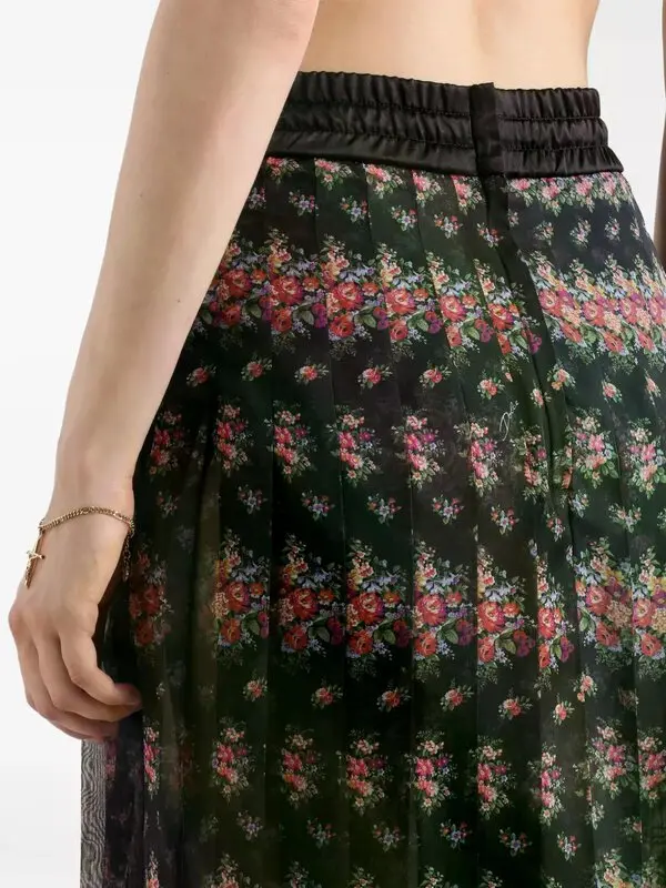 Dolce & Gabbana Floral Lace Midi Skirt