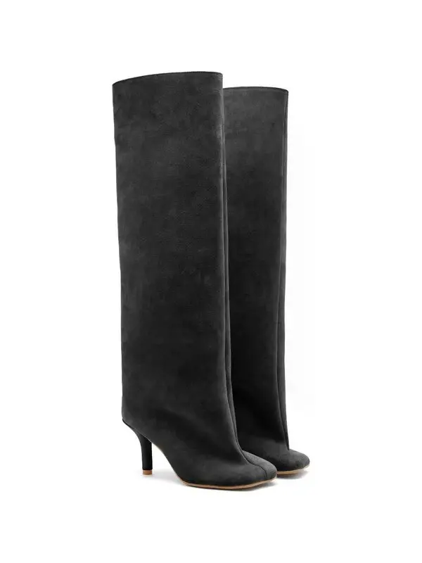 MAISON MARGIELA Suede Square Toe Slouch Boots