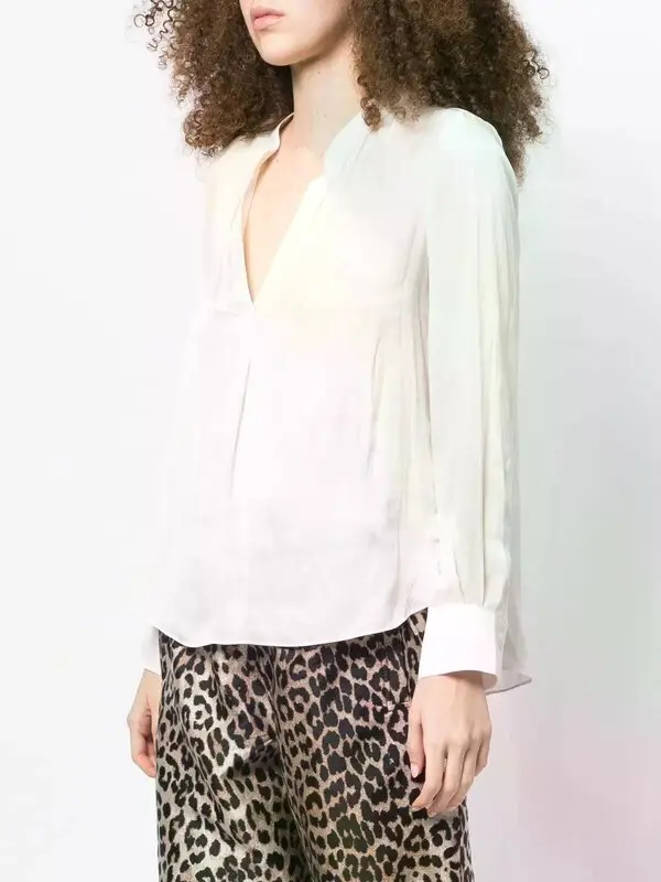 Zadig&Voltaire Long-sleeve Gathered Detail Blouse - White
