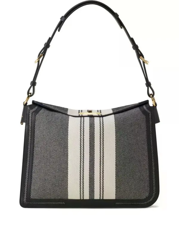 LANVIN Compagnon Striped Shoulder Bag