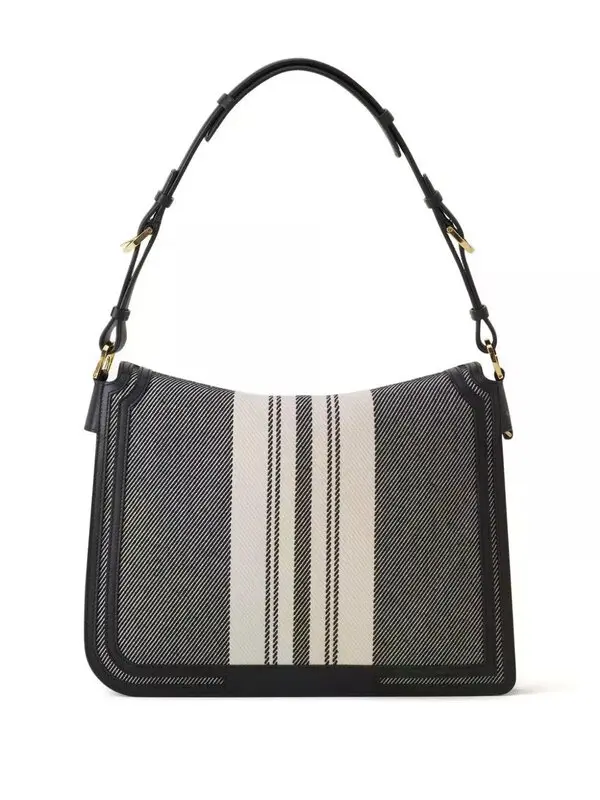 LANVIN Compagnon Striped Shoulder Bag
