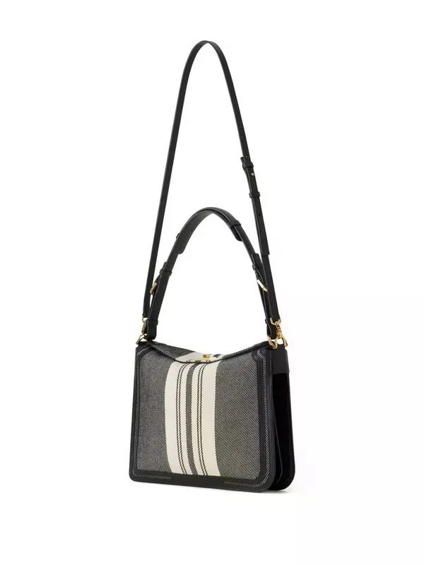 LANVIN Compagnon Striped Shoulder Bag