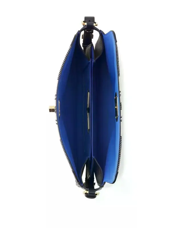 LANVIN Compagnon Striped Shoulder Bag