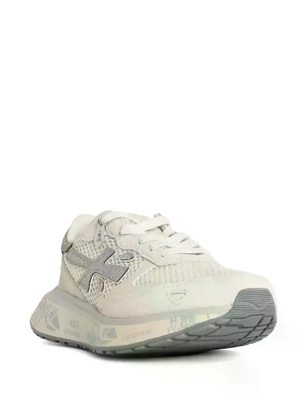 Premiata Lauryn Mesh-panel Glitter-logo Sneakers