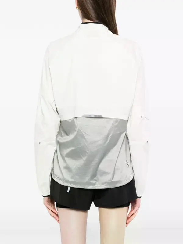 On Weather Jacket With Zip Fastening And Drawstring Hem