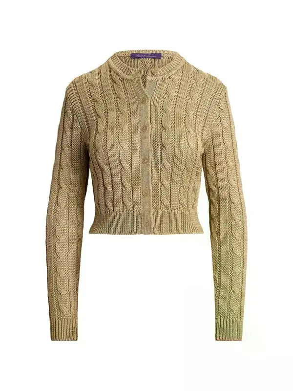 Ralph Lauren Cable-knit Cropped Cardigan - Neutrals