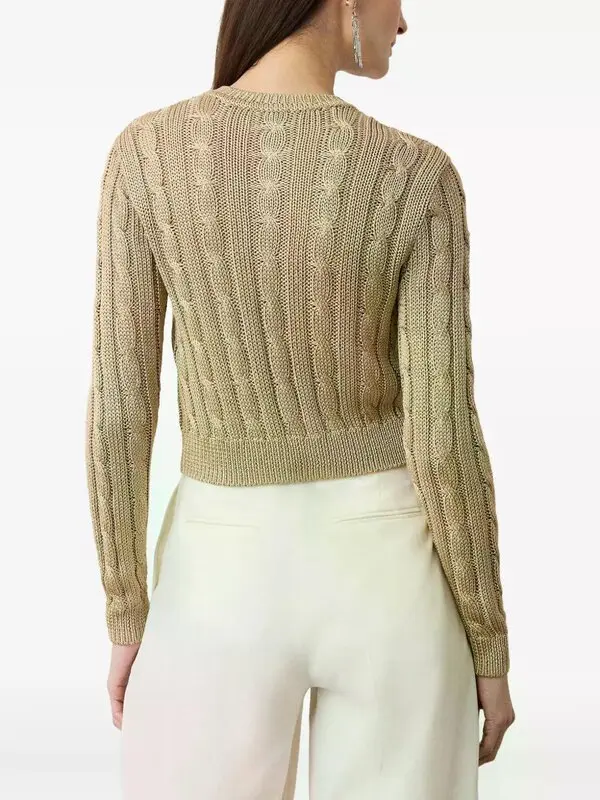Ralph Lauren Cable-knit Cropped Cardigan - Neutrals