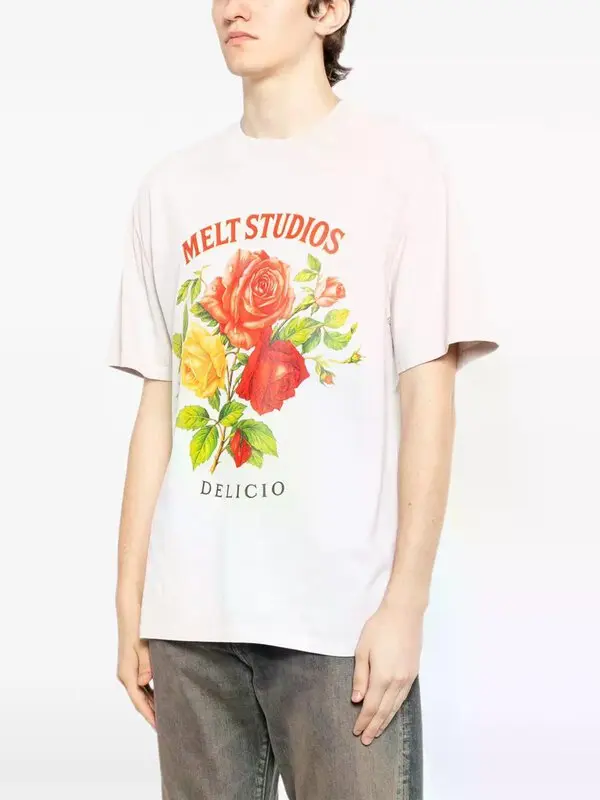 MELT Floral Print T-shirt - Pink