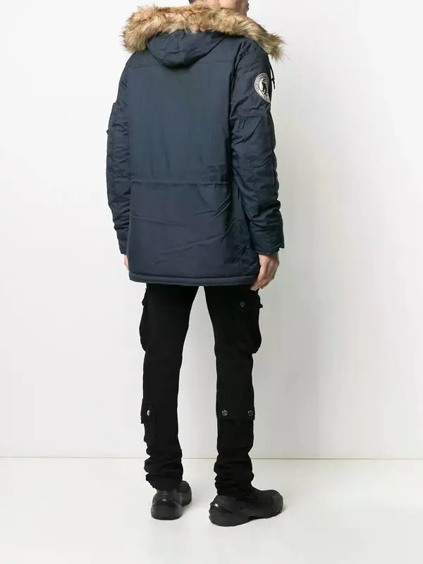 Alpha Industries Polar Padded Parka With Faux Fur Trimmed Hood