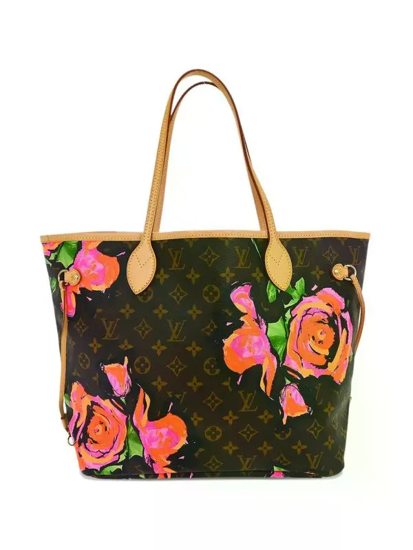 LOUIS VUITTON Monogram Rose Neverfull Mm Tote Bag