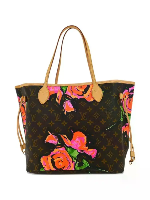 LOUIS VUITTON Monogram Rose Neverfull Mm Tote Bag