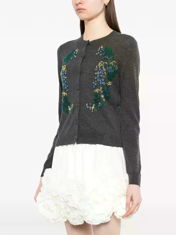 AO YES Bead-embellished Cardigan