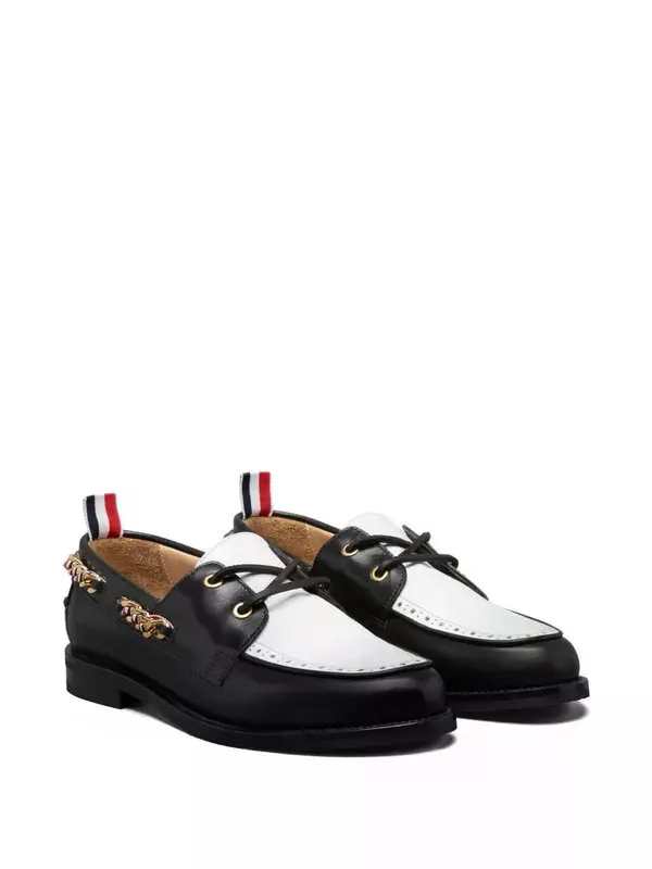 Thom Browne Chain-detailed Loafers - Black