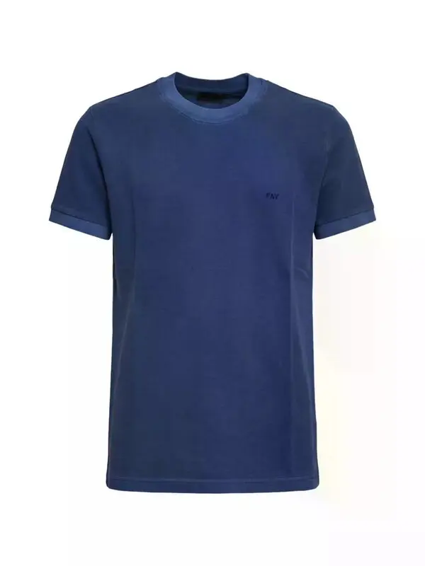 FAY Piqué Embroidered T-shirt