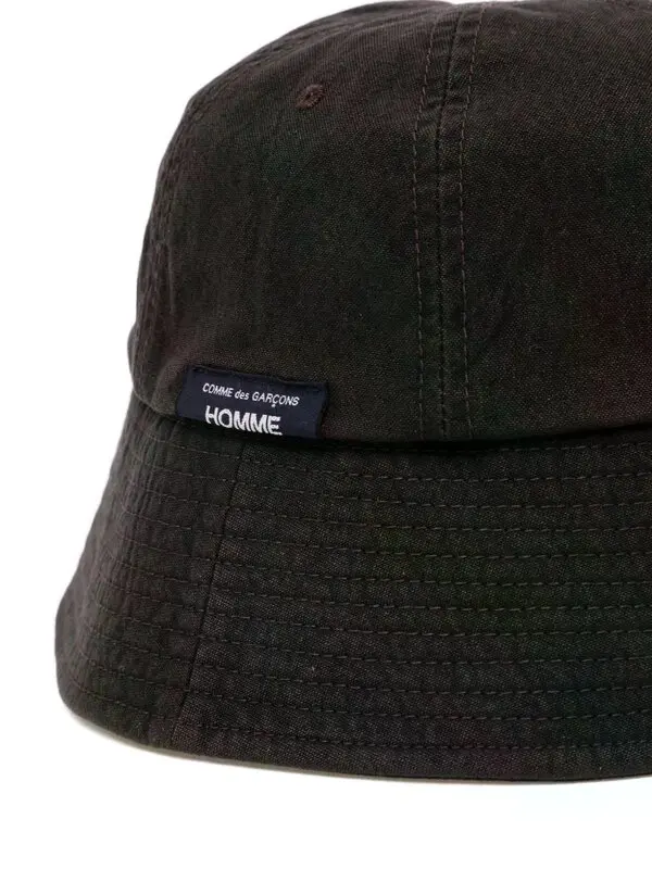 Comme Des Garçons Logo Patch Bucket Hat