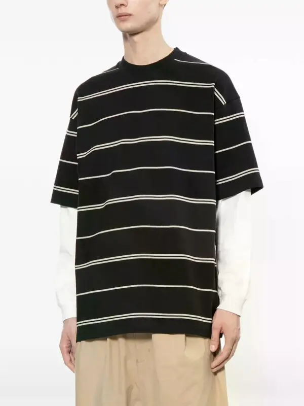 Comme Des Garçons Striped T-shirt - Black