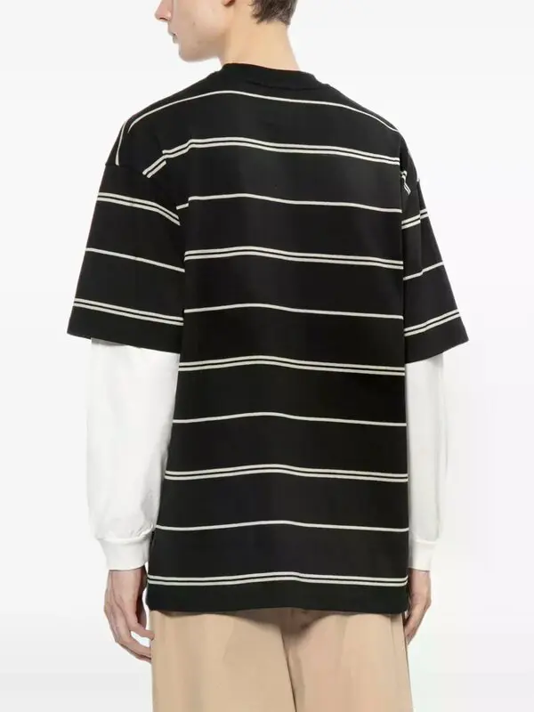 Comme Des Garçons Striped T-shirt - Black