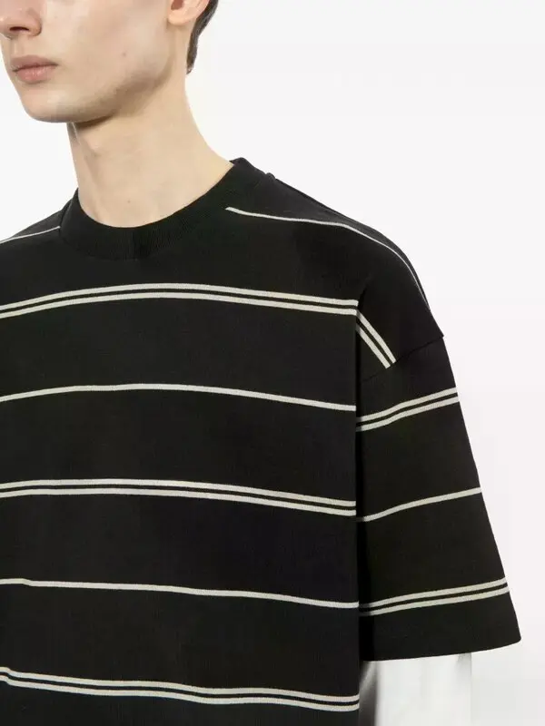 Comme Des Garçons Striped T-shirt - Black