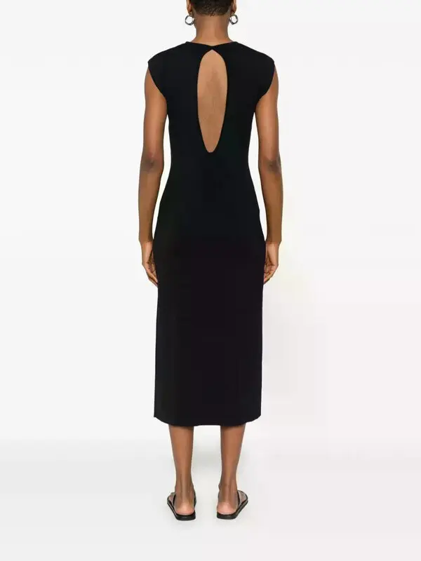 P.a.r.o.s.h Sleeveless Cut-out Detail Midi Dress