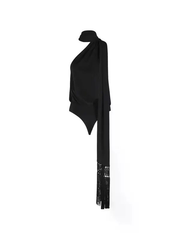 Andamane One-shoulder Fringed Blouse