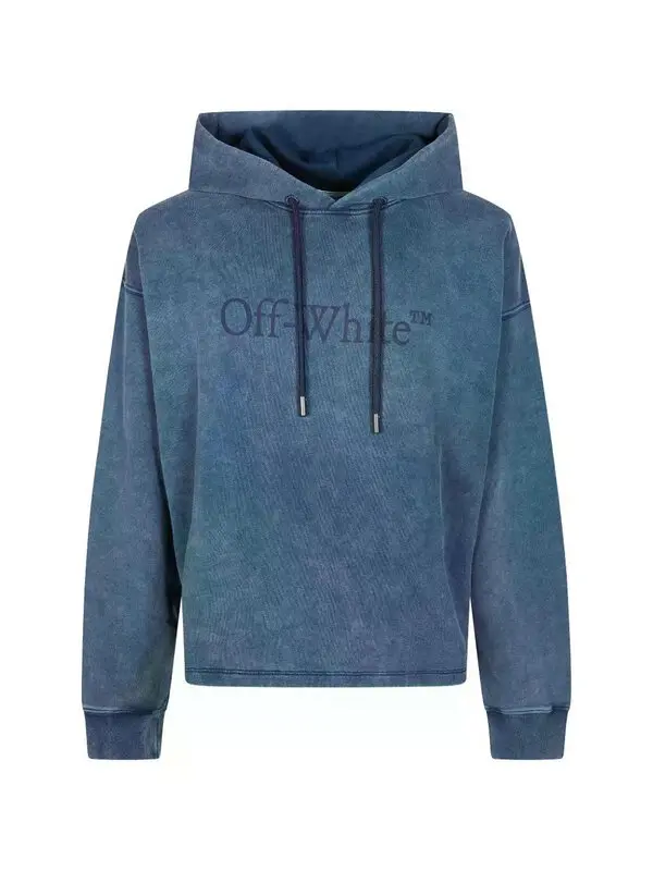 Off-White Logo Hoodie - Blue