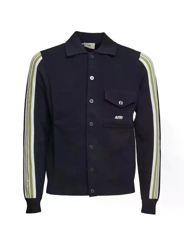 AUTRY Logo-print Side-stripe Jacket
