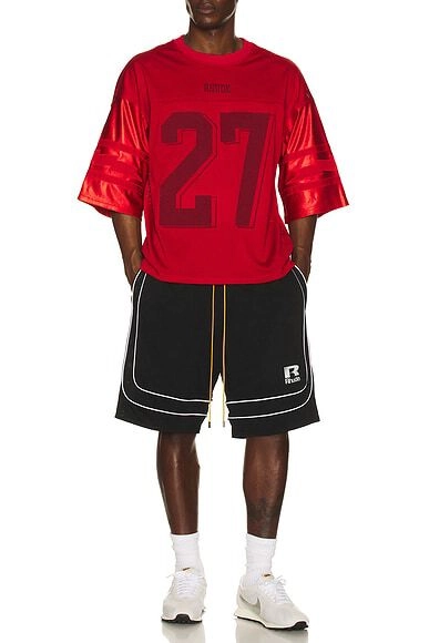 Rhude Lightning Football Jersey - Red