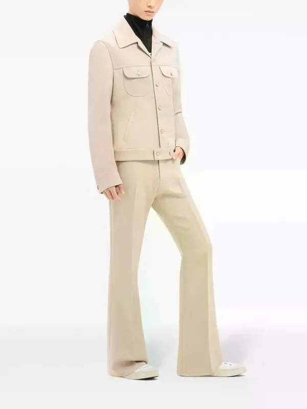 COURREGES Twill Weave Bootcut Trousers