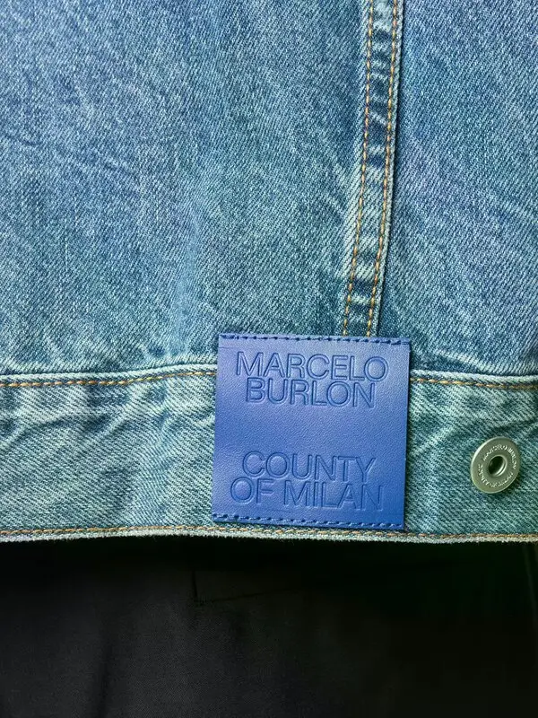 COUNTY OF MILAN Denim Jacket With Logo Patch