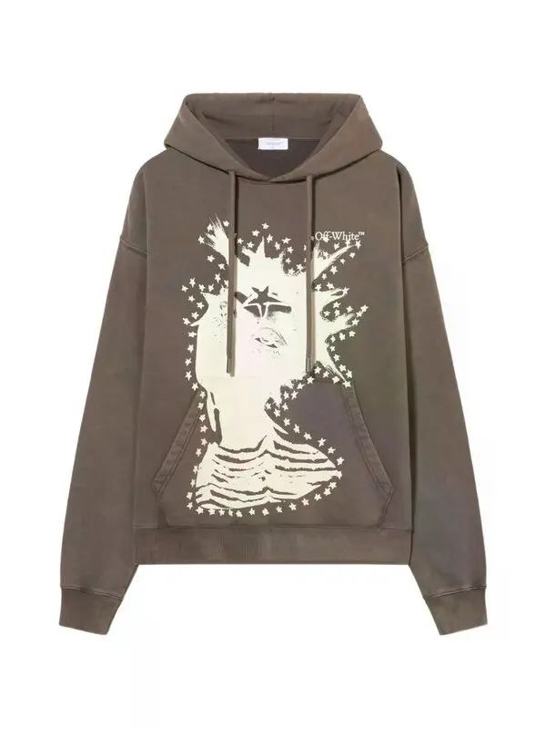 Off-White Graphic-print Drawstring Hoodie