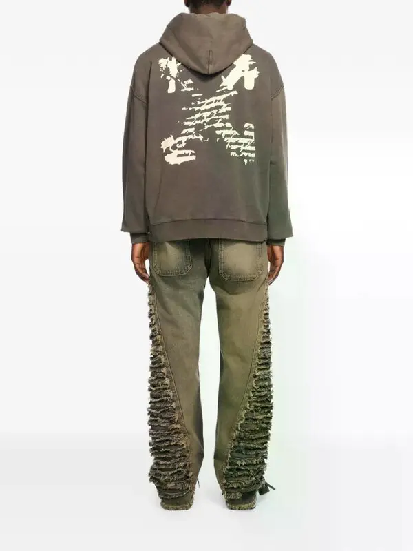 Off-White Graphic-print Drawstring Hoodie