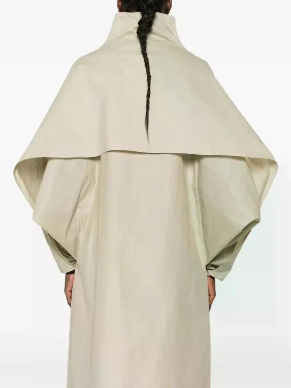 RUOHAN Funnel-neck Trench Coat