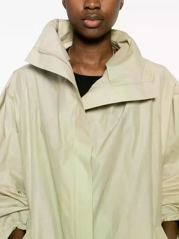 RUOHAN Funnel-neck Trench Coat