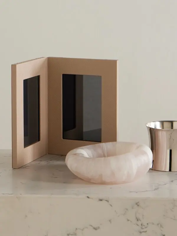 Smythson Panama Textured-leather Picture Frame
