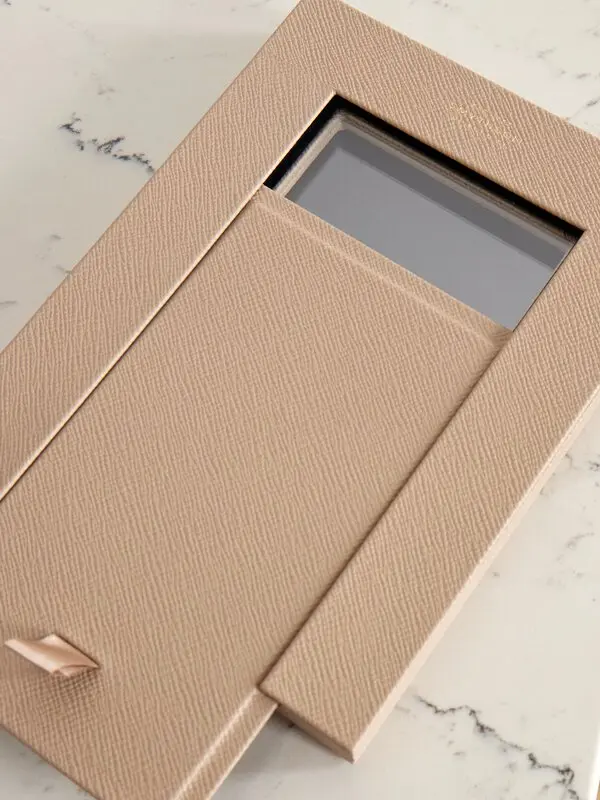 Smythson Panama Textured-leather Picture Frame