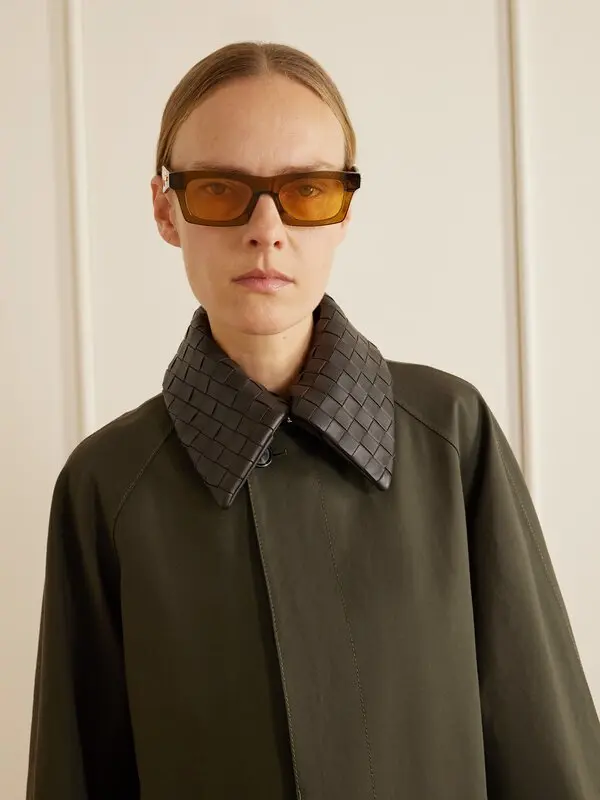 Bottega Veneta Ribbon Square-frame Sunglasses - Brown